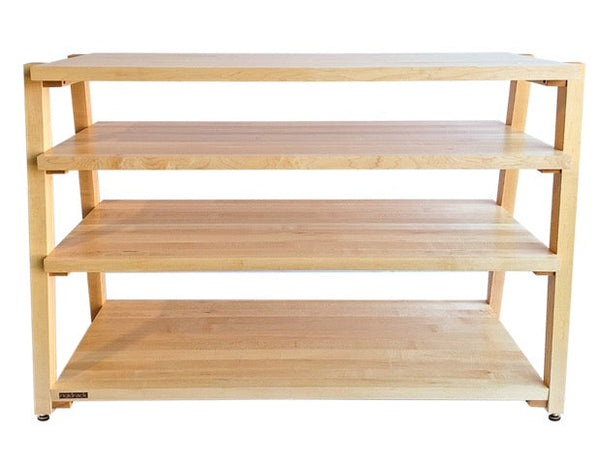 rigidrackPLUS - 4 Shelf Rack - 1½" Thick Solid Maple Shelves - 1⅝" Map ...